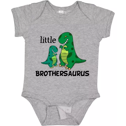 Bella Canvas Little Brothersaurus Baby Brother Dinosaur Cute Sibling ...