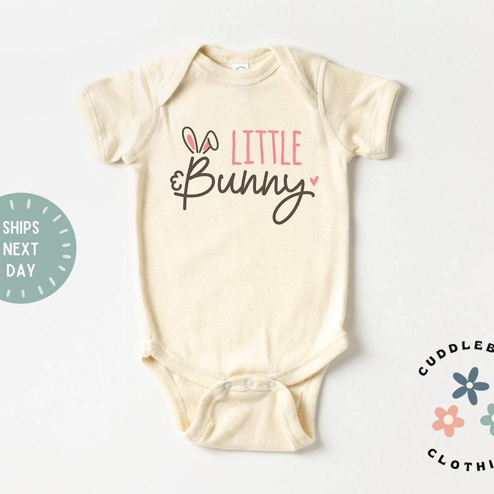 Bella Canvas Little Bunny Baby Bodysuit, Baby Easter Bodysuit, Happy ...