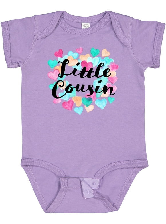Bella Canvas Little Cousin Hearts Boys or Girls Baby Bodysuit - Walmart.com
