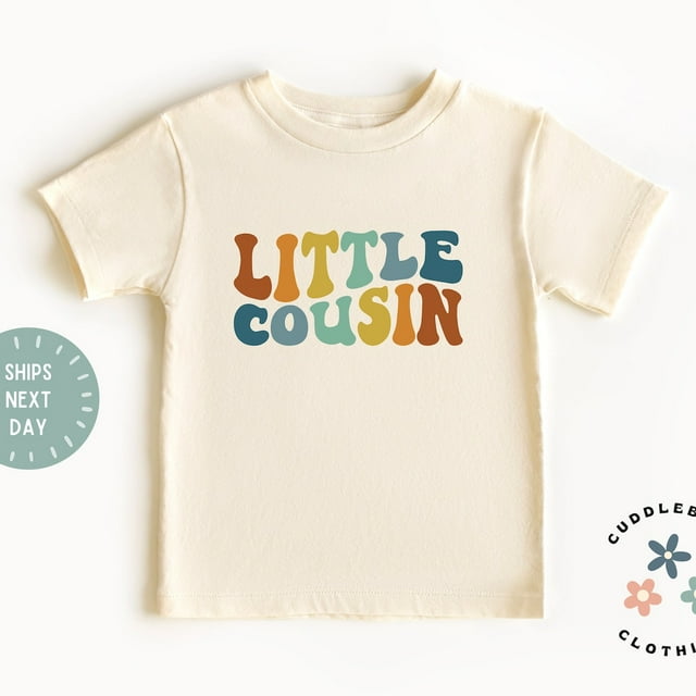 Bella Canvas Little Cousin Shirt, Retro Rainbow Cousin Tee, Cousin Crew, Cousins Kids Tee, Boy ...