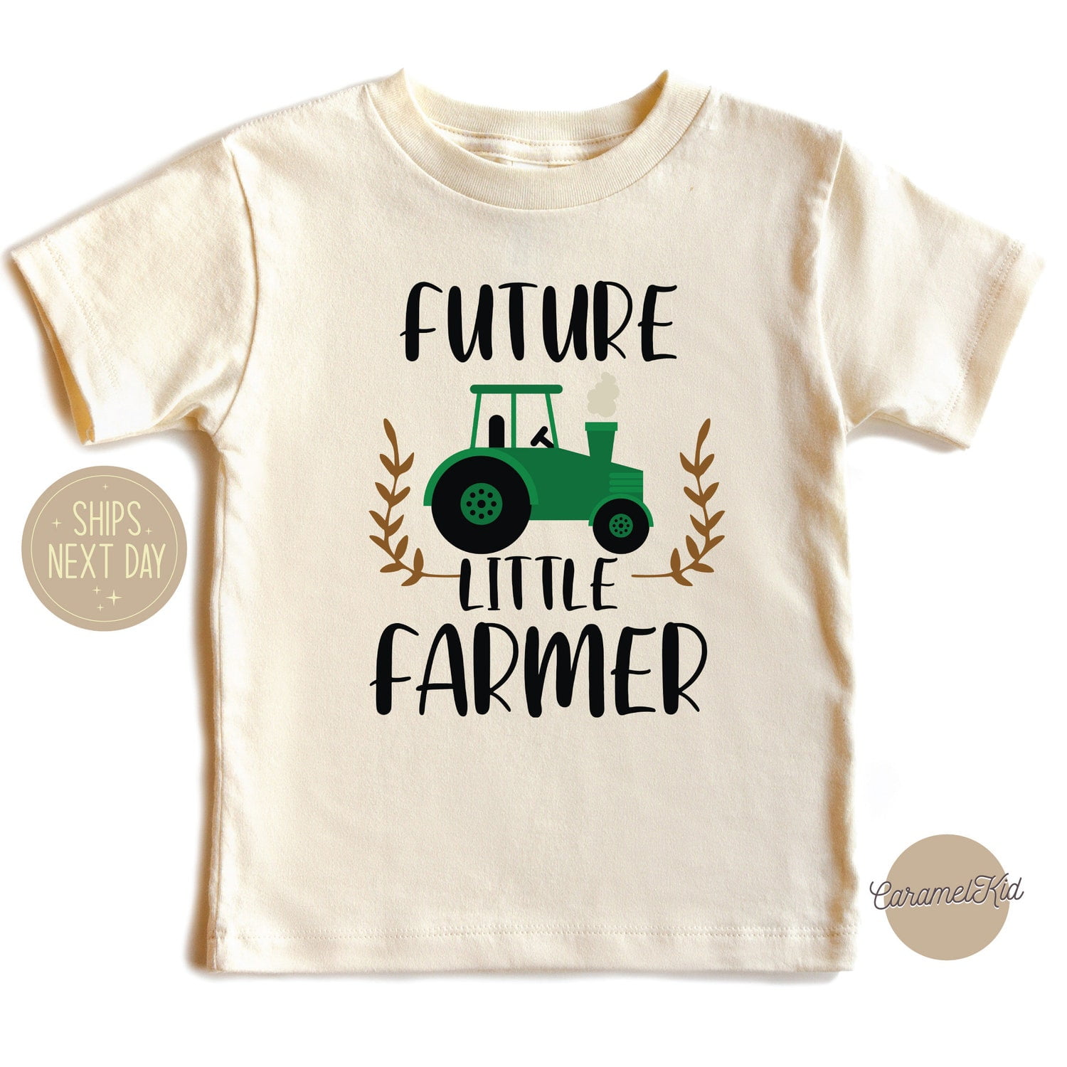 Bella Canvas Little Farmer Toddler Green Tractor Kids Future Farmer ...