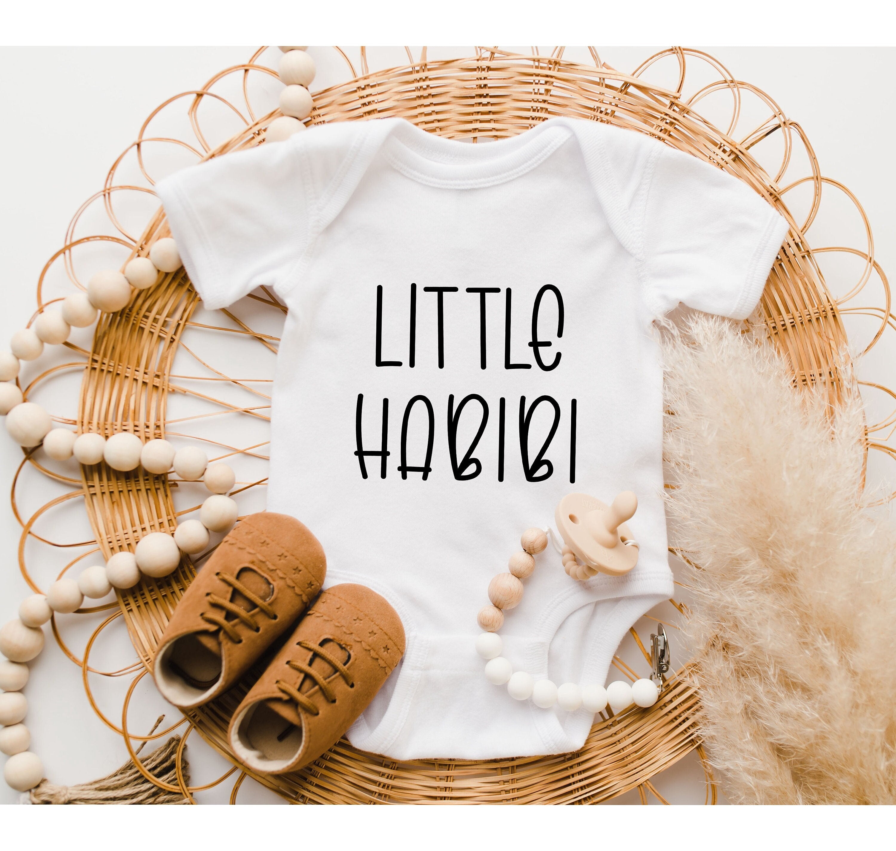 Bella Canvas with Little Habibi, Arabic, Cute Muslim Baby Gift, My ...