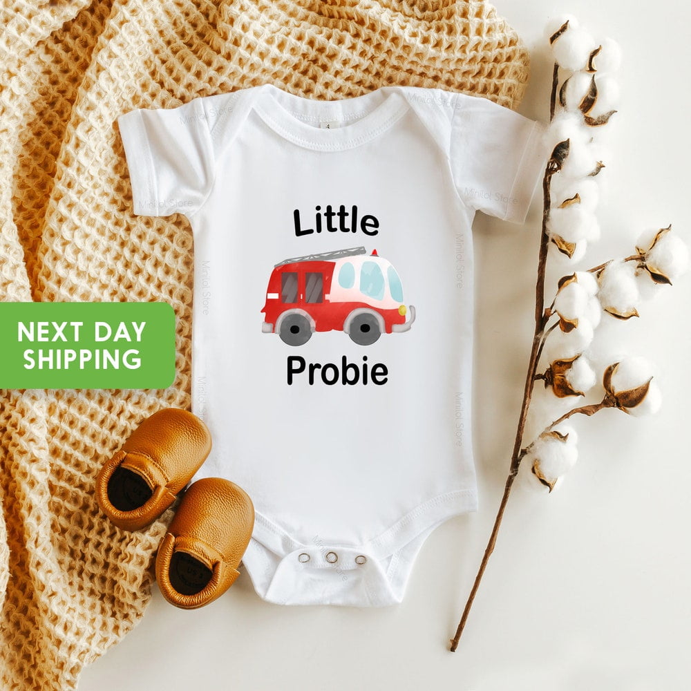Bella Canvas Little Probie, Firefighter, Firefighter Baby Gift ...
