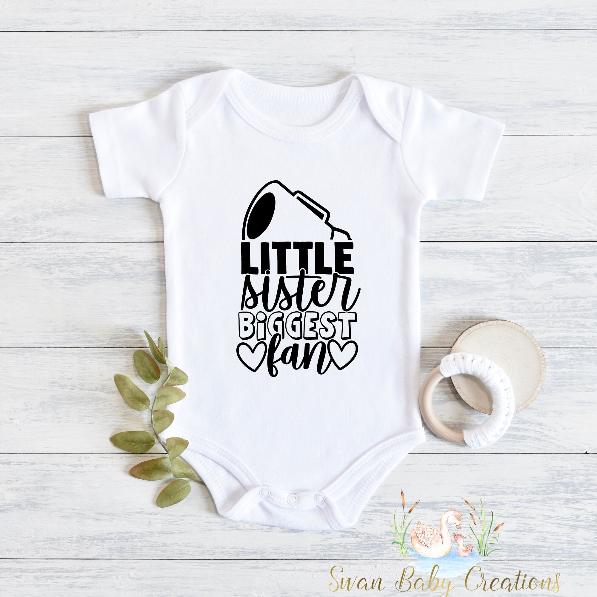 Bella Canvas with Little Sister Biggest Fan, Future Cheerleader, Cheer ...