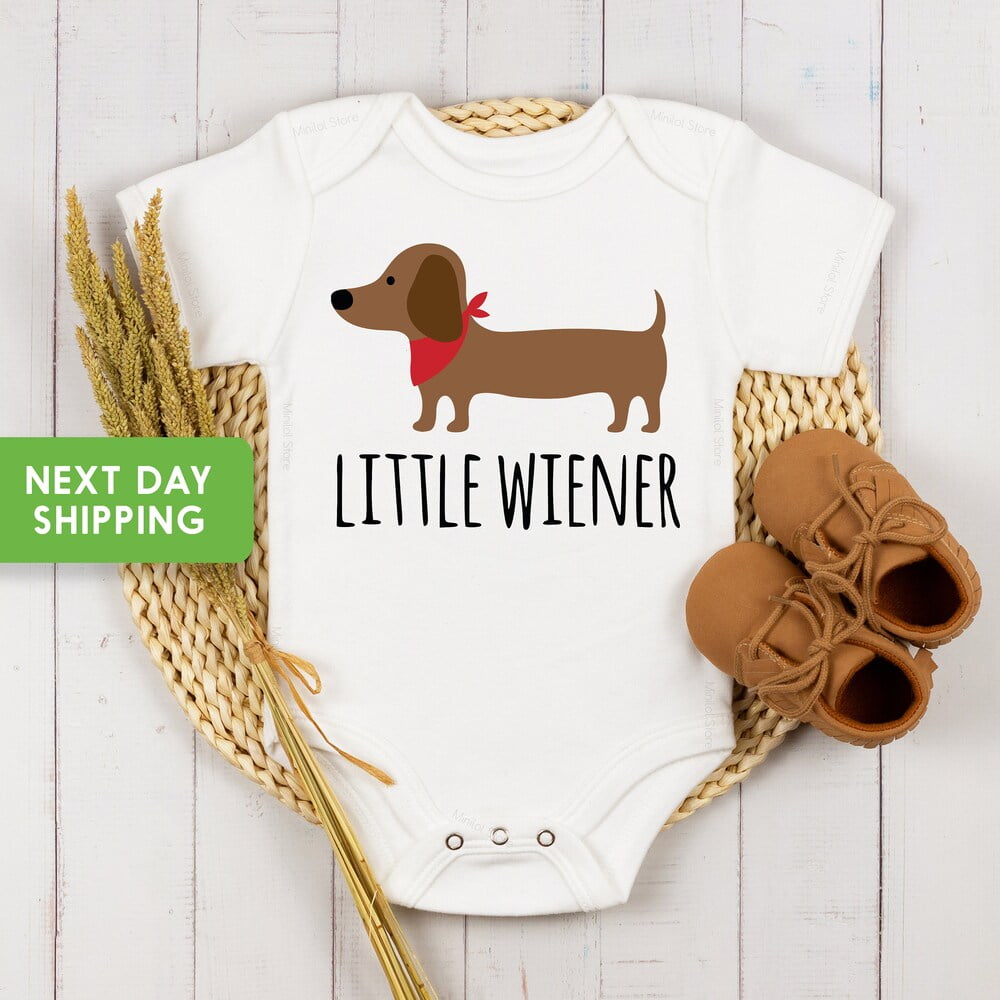Bella Canvas Little Weiner Baby Cute Little Weiner Shirt, Little Wiener ...