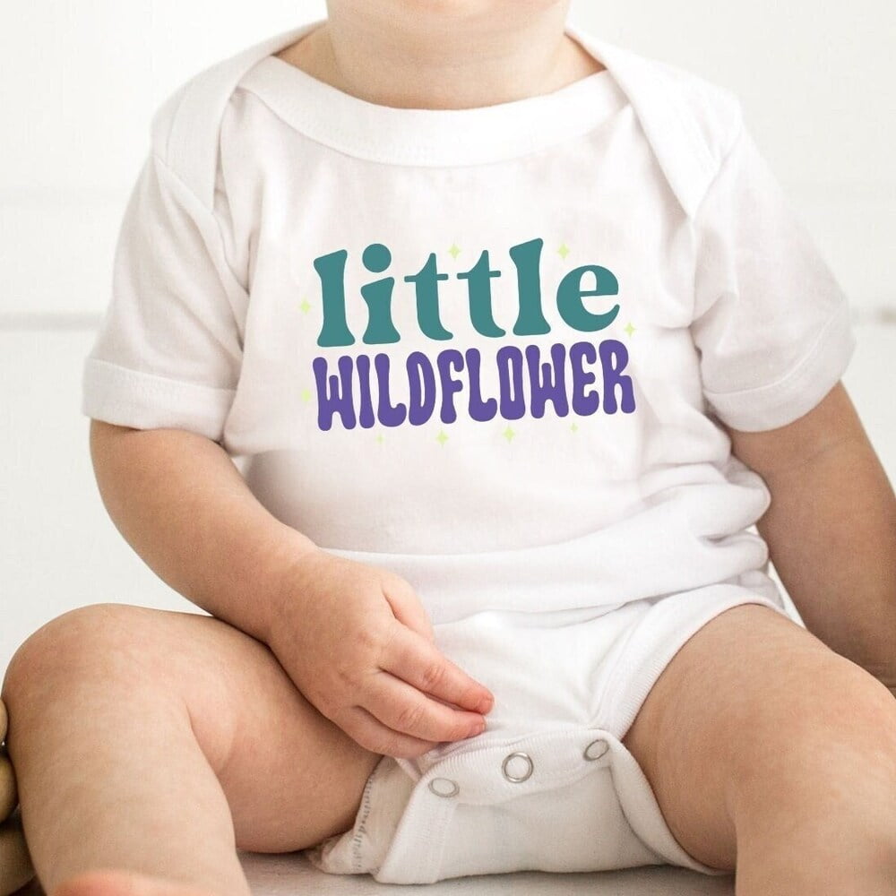 Bella Canvas with Little Wildflower Kids Shirt, Flower Shirt, Botanical, Cute Baby Shower Gifts ...