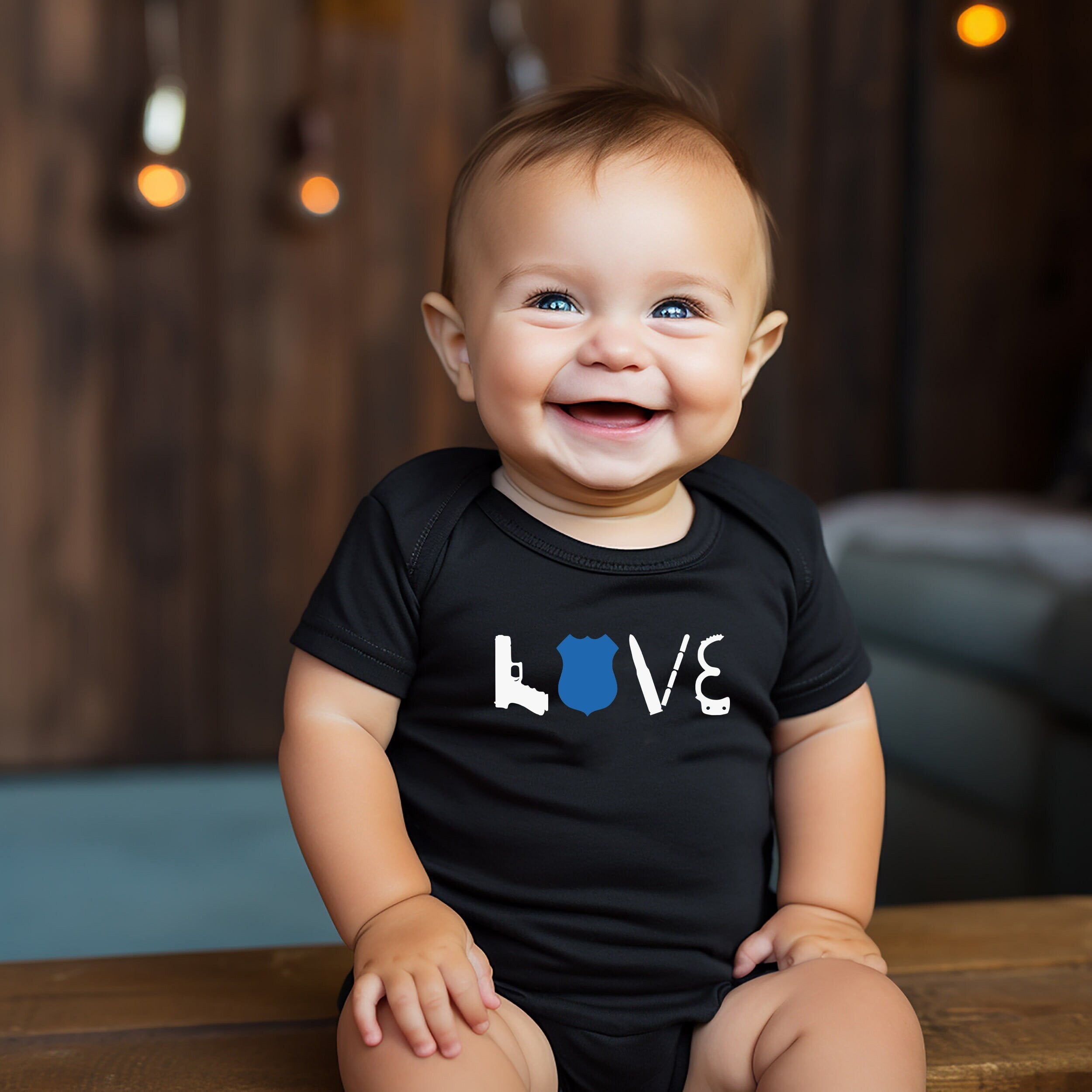 Bella Canvas with Love Police, Law Enforcement, Blue Line Police Flag ...