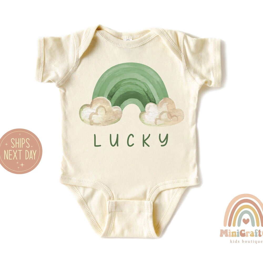 Bella Canvas with Lucky St. Patricks Green Rainbow, Lucky Rainbow Kids ...