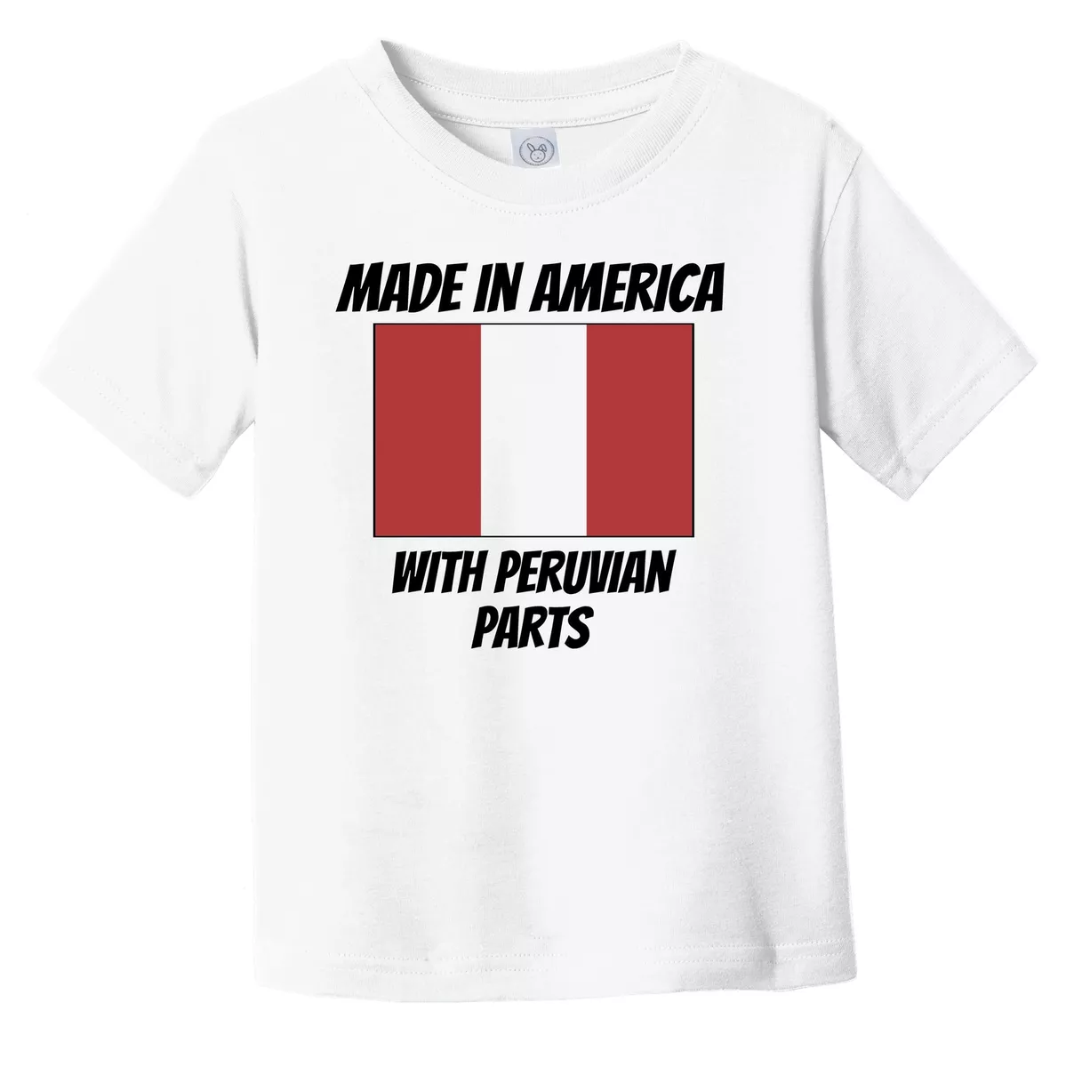Bella Canvas Made In America With Peruvian Parts Peru Flag Funny ...