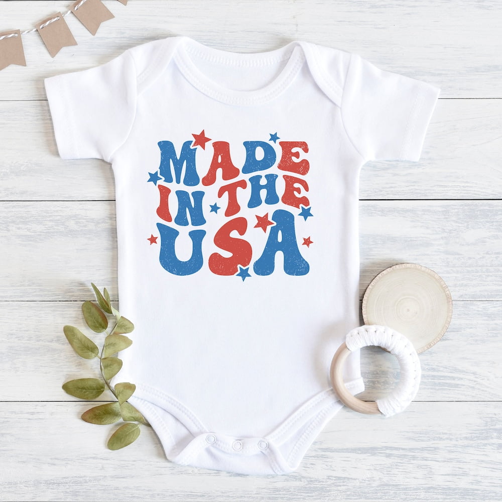 Bella Canvas with Made In The Usa, Fourth Of July Baby Outfit, 4Th Of July Shirt,, 4Th Of July ...