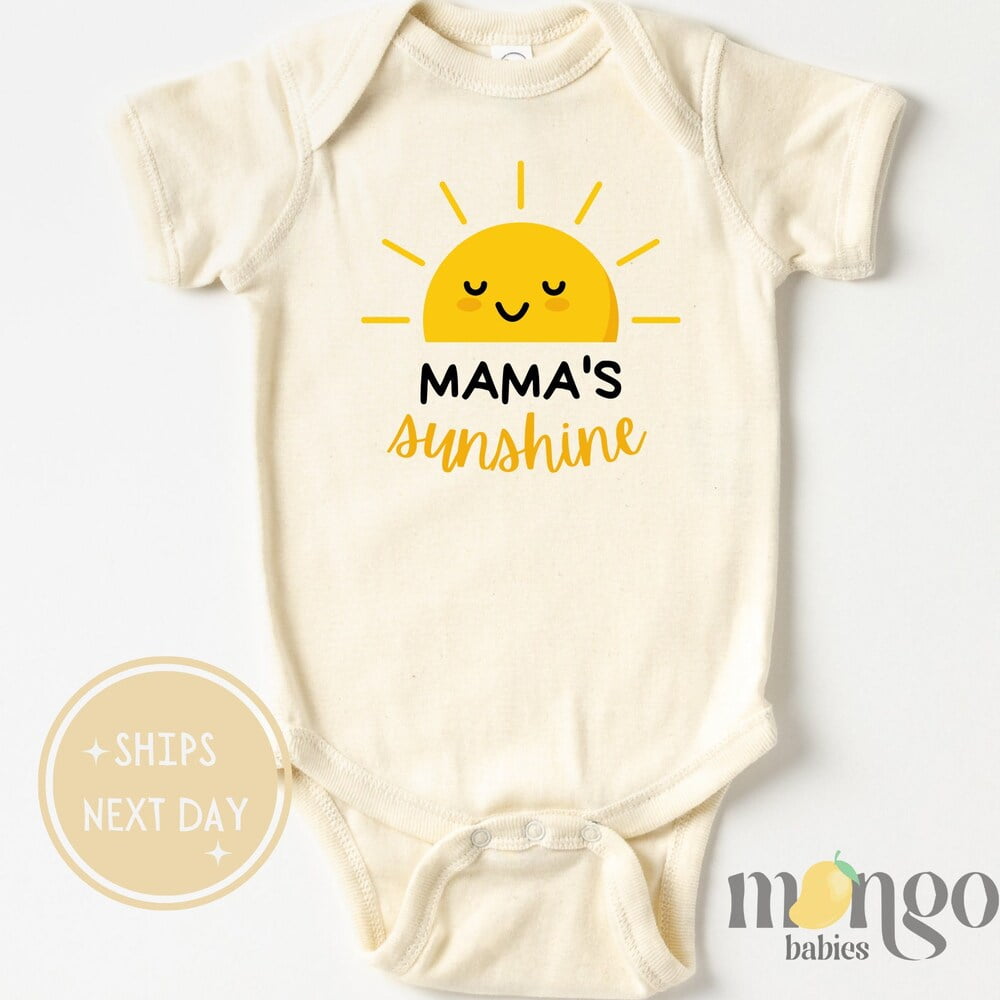 Bella Canvas with Mama'S Sunshine s Baby Clothes For Baby Gift For ...
