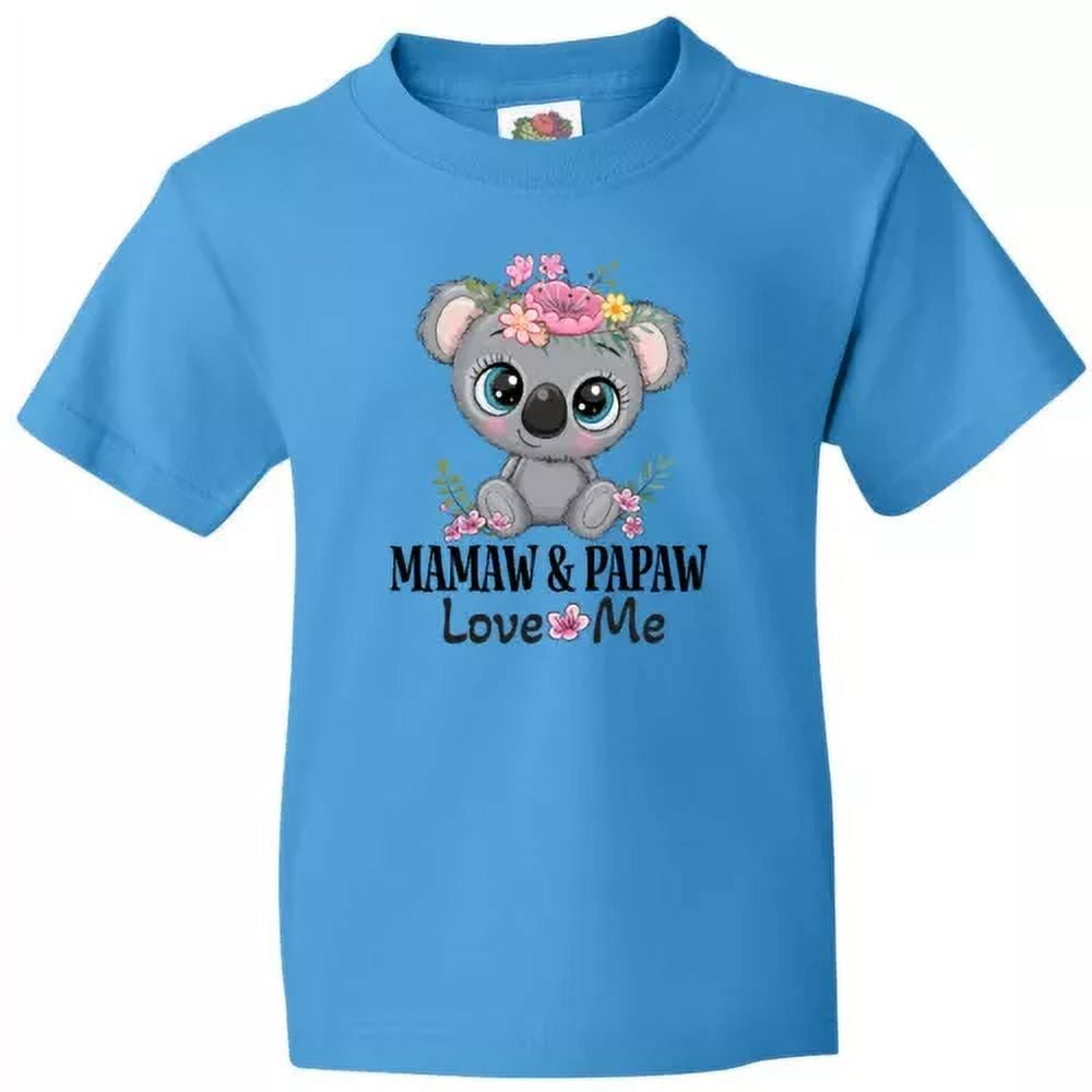 Bella Canvas Mamaw And Papaw Grandkids Koala Toddler T-Shirt Grandchild Grandchildren - Walmart.com
