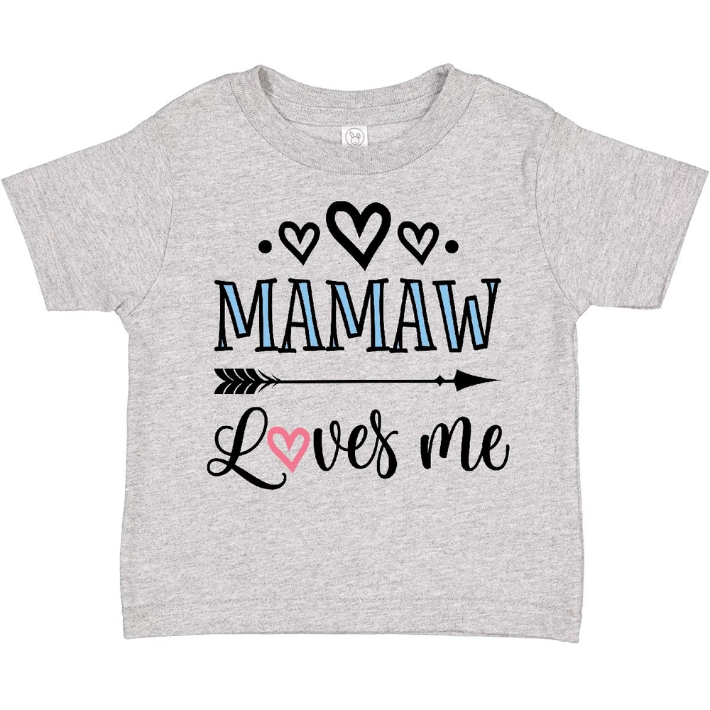 Bella Canvas Mamaw Loves Me Grandchild Toddler Shirt Grandkids Clothes Clothing Toddler Shirt ...