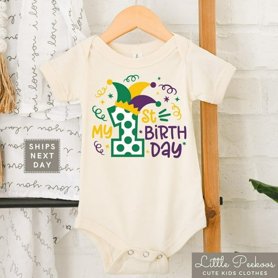 Bella Canvas with Mardi Gras Baby 1St Birthday, Mardi Gras Birthday ...