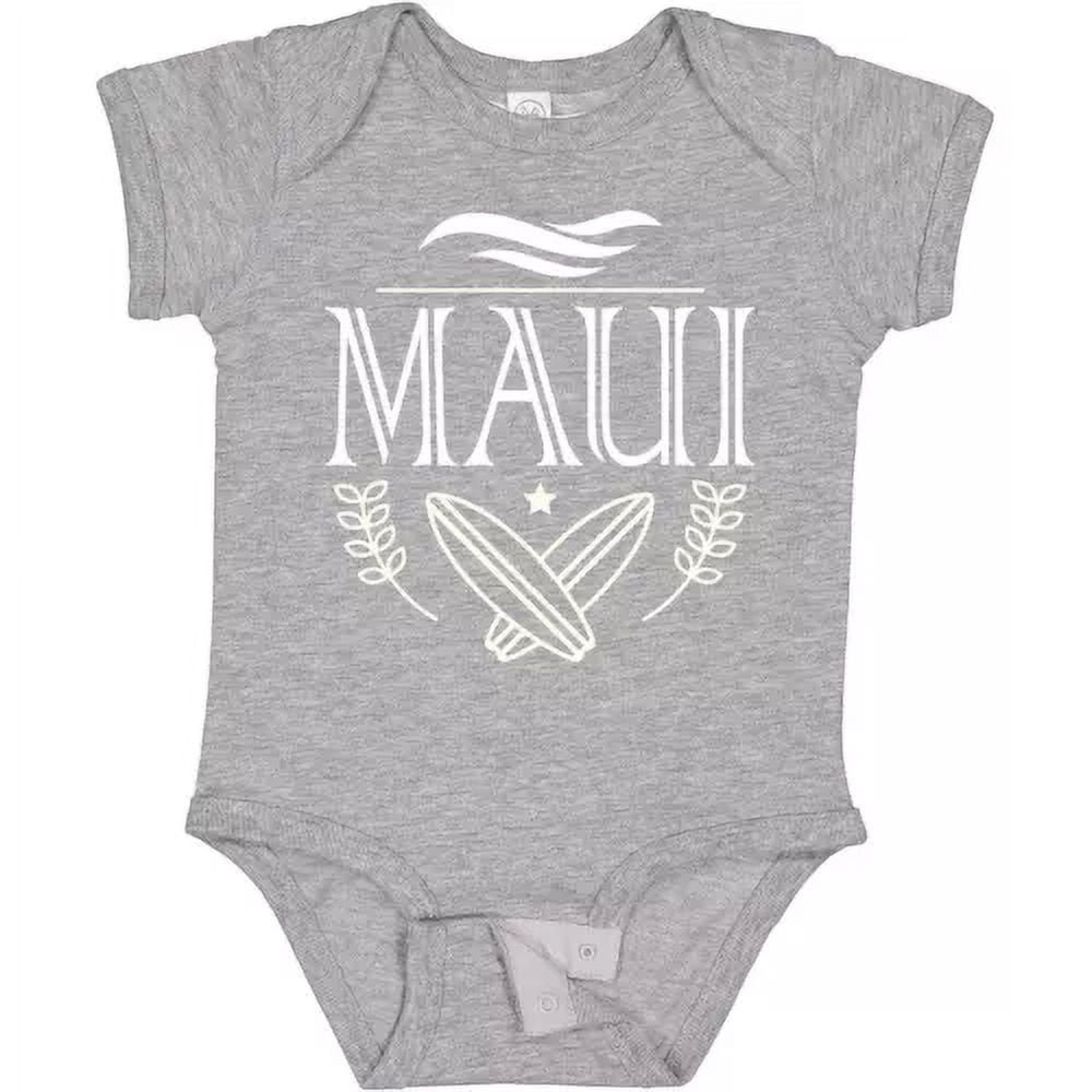 Bella Canvas Maui Hawaii Surfing Baby Surfboard Travel Souvenir Summer ...