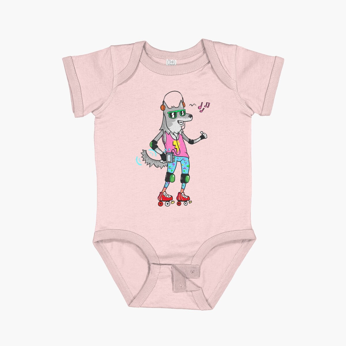 Bella Canvas Maximum Cool Wolf: Just Wolf Short Sleeve Baby One-Piece ...
