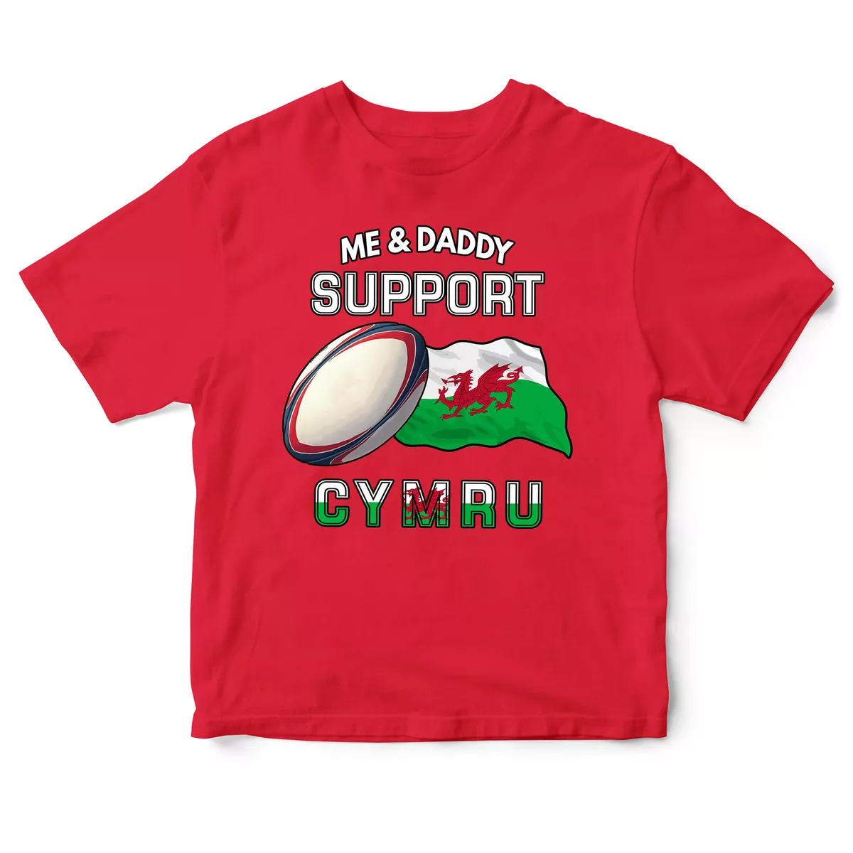 Bella Canvas Me & Daddy Support Cymru Baby T Shirt Rugby Country Rugger ...