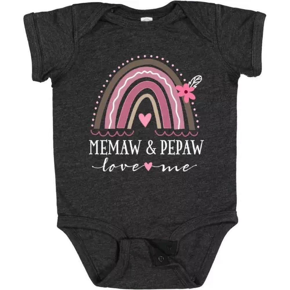 Bella Canvas Memaw And Pepaw Love Me Baby From Grandkids Grandchild Infant Bodysuit - Walmart.com