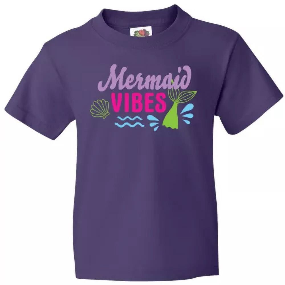 Bella Canvas Mermaid Vibes With Tail And Seashell Ocean Beach Sea Sun ...