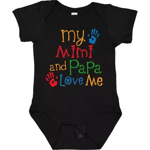 Bella Canvas Mimi And Papa Love Me Baby Bodysuit Boys Girls One-piece Infant Bodysuit - Walmart.com