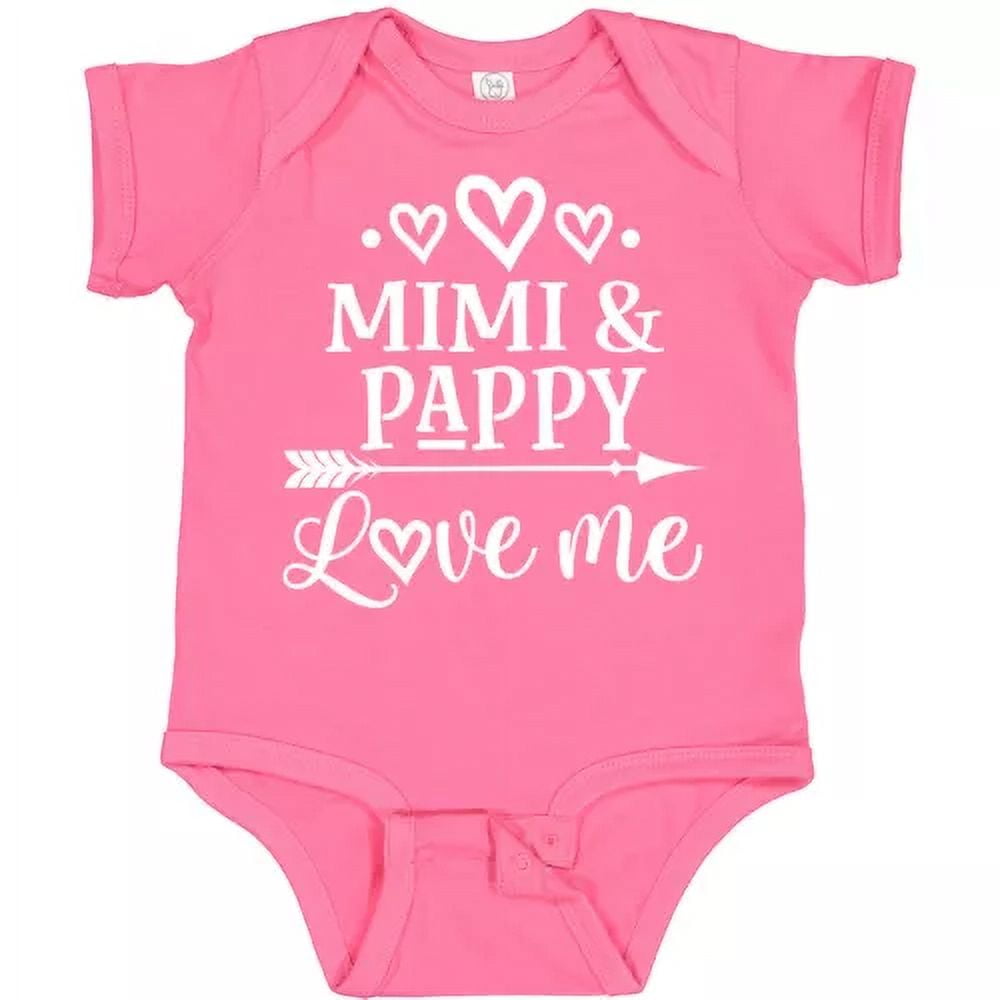 Bella Canvas Mimi And Pappy Love Me Baby Bodysuit Grandbaby Childs Boy One-piece Bodysuit ...