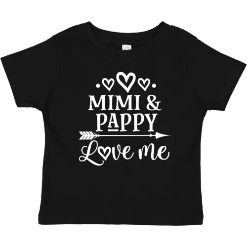 Bella Canvas Mimi And Pappy Love Me Baby Toddler Shirt Grandbaby Childs Boy Clothes - Walmart.com