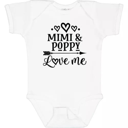 Bella Canvas Mimi And Poppy Love Me Baby Bodysuit Grandchild Grandbaby Girl Boy Hws Baby ...