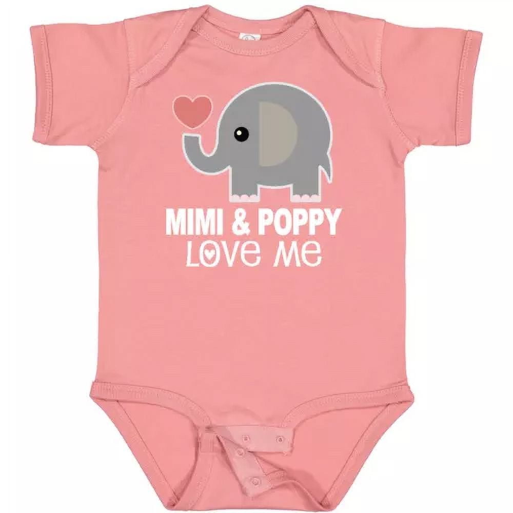 Bella Canvas Mimi And Poppy Love Me Grandchild Baby Grandson Granddaughter Bodysuit - Walmart.com