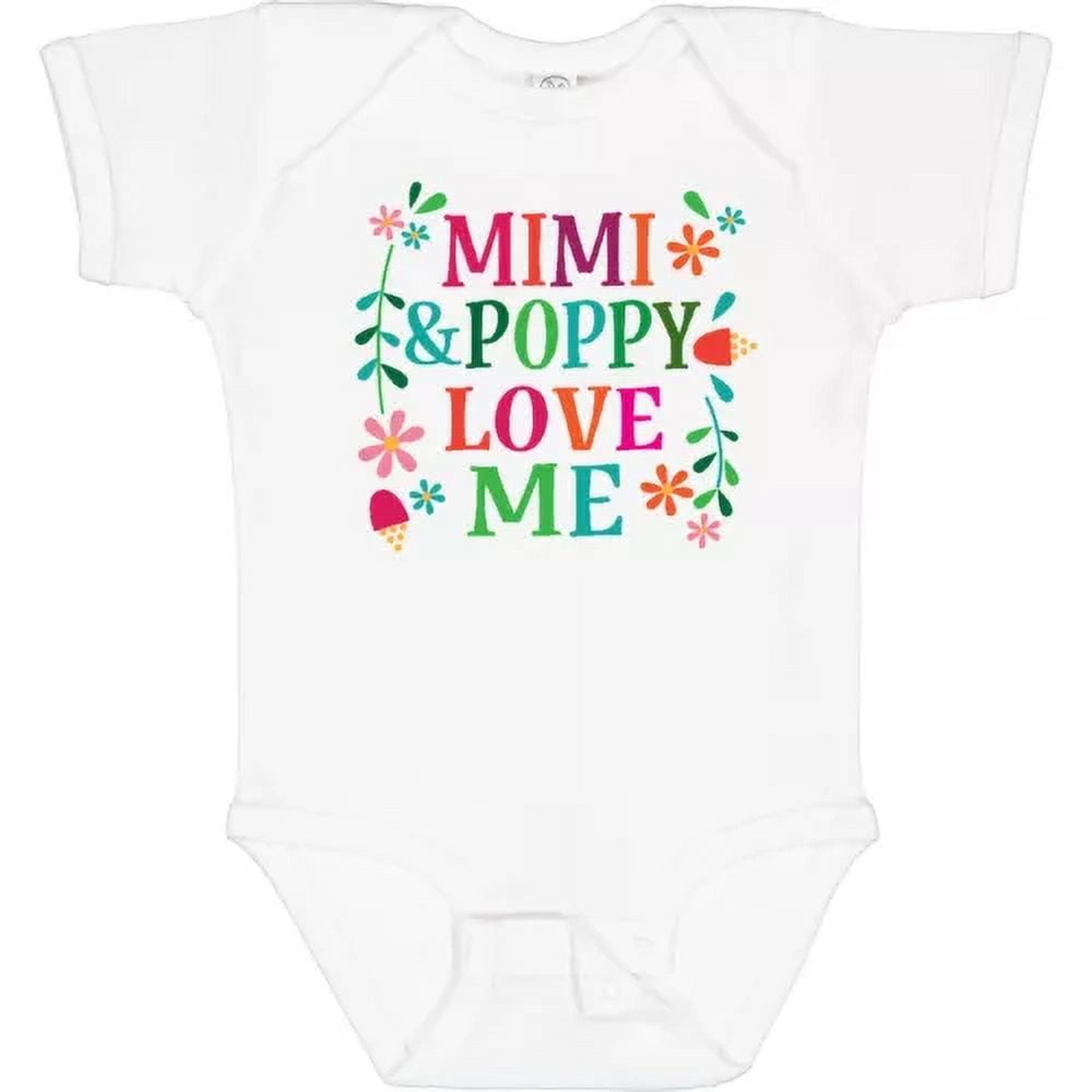 Bella Canvas Mimi And Poppy Love Me Granddaughter Baby From Grandchild Hws Bodysuit - Walmart.com