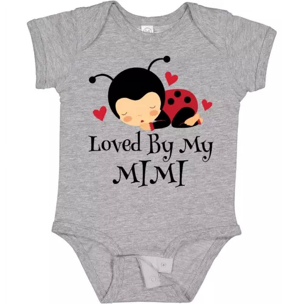 Bella Canvas Mimi Loves Me Cute Baby Ladybug Baby Grandkids Childs Infant Bodysuit - Walmart.com