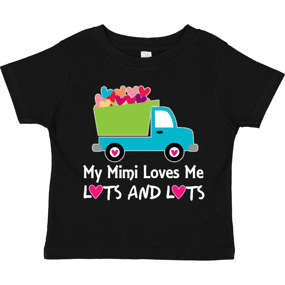 Bella Canvas Mimi Loves Me Grandson Truck Toddler Shirt Gift From Grandchild Cute Toddler Shirt ...
