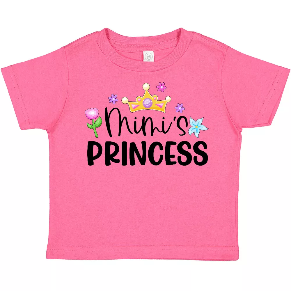 Bella Canvas Mimi's Princess Crown And Flowers Toddler Shirt Children Mimi From Toddler Shirt ...