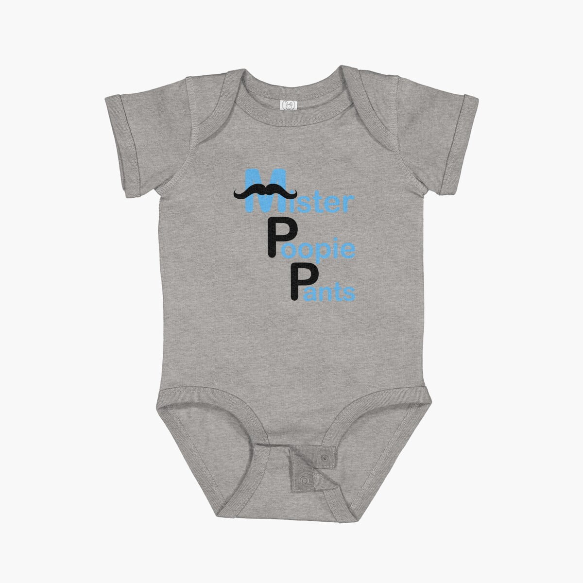 Bella Canvas Mister Poopie Pants Short Sleeve Baby One-Piece Newborn ...