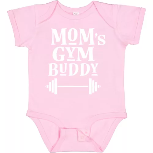 Bella Canvas Mom's Gym Buddy Fitness Workout Infant Creeper Work Out ...