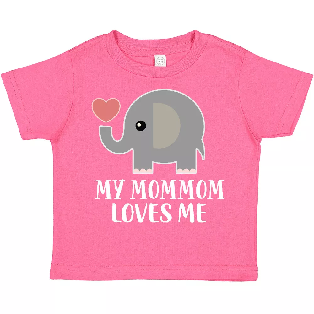 Bella Canvas Mommom Loves Me Grandchild Toddler Shirt From Childs Animals Cute Toddler Shirt ...