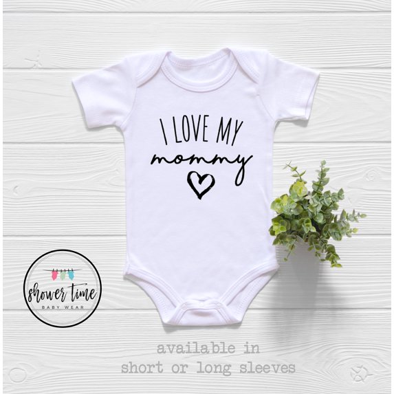 Bella Canvas with Mommy - Cute I Love My Mommy - Mother'S Day-Mother'S ...