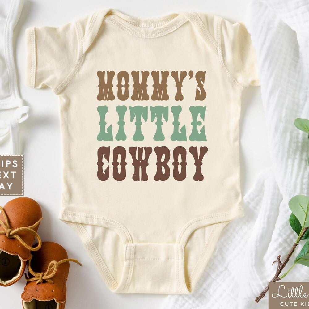Bella Canvas with Mommy'S Little Cowboy, Western Kids Shirt, Little ...