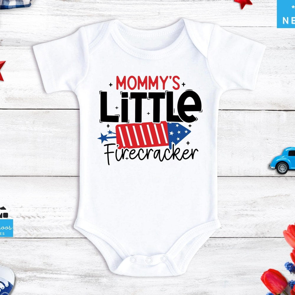 Bella Canvas with Mommy'S Little Firecracker Independence Day, Unisex ...
