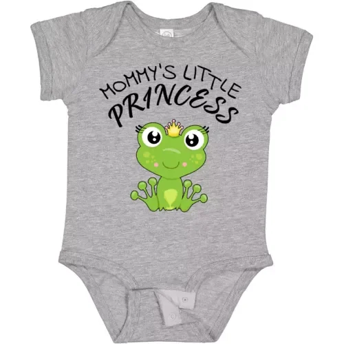 Bella Canvas Mommy's Little Princess- Cute Frog Baby Bodysuit Frogs Mom ...