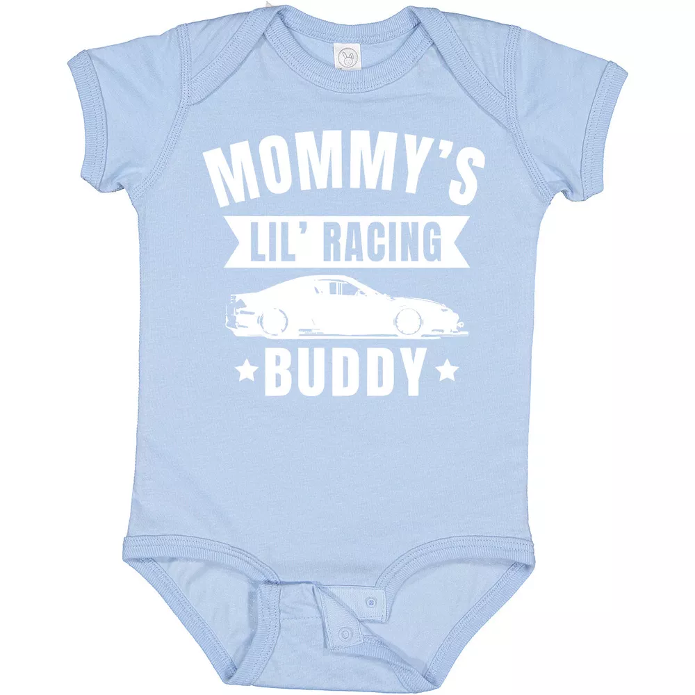 Bella Canvas Mommys Lil Racing Buddy Baby Bodysuit Kids Little Fun I ...