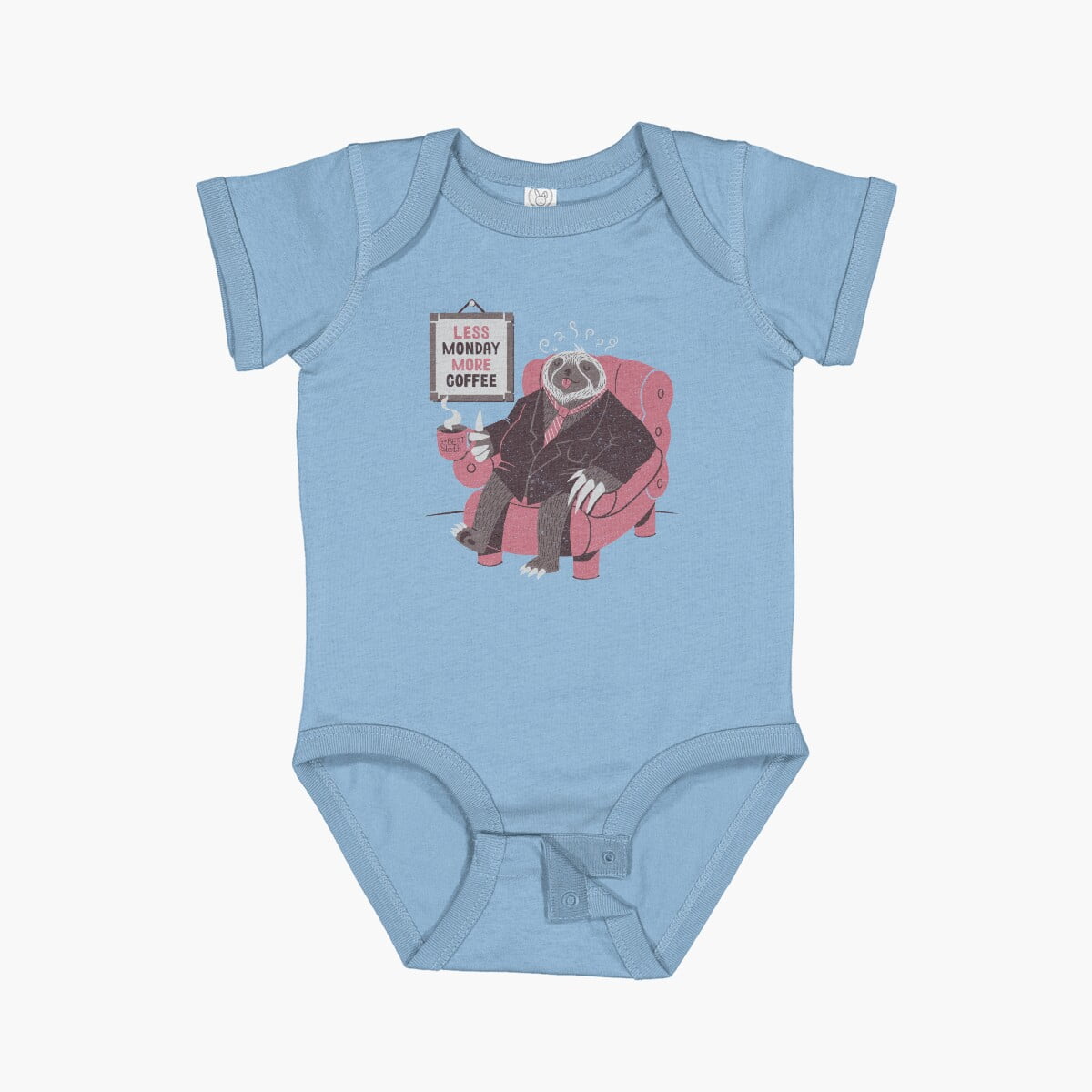 Bella Canvas Monday Short Sleeve Baby One-Piece Newborn Gender Neutral ...