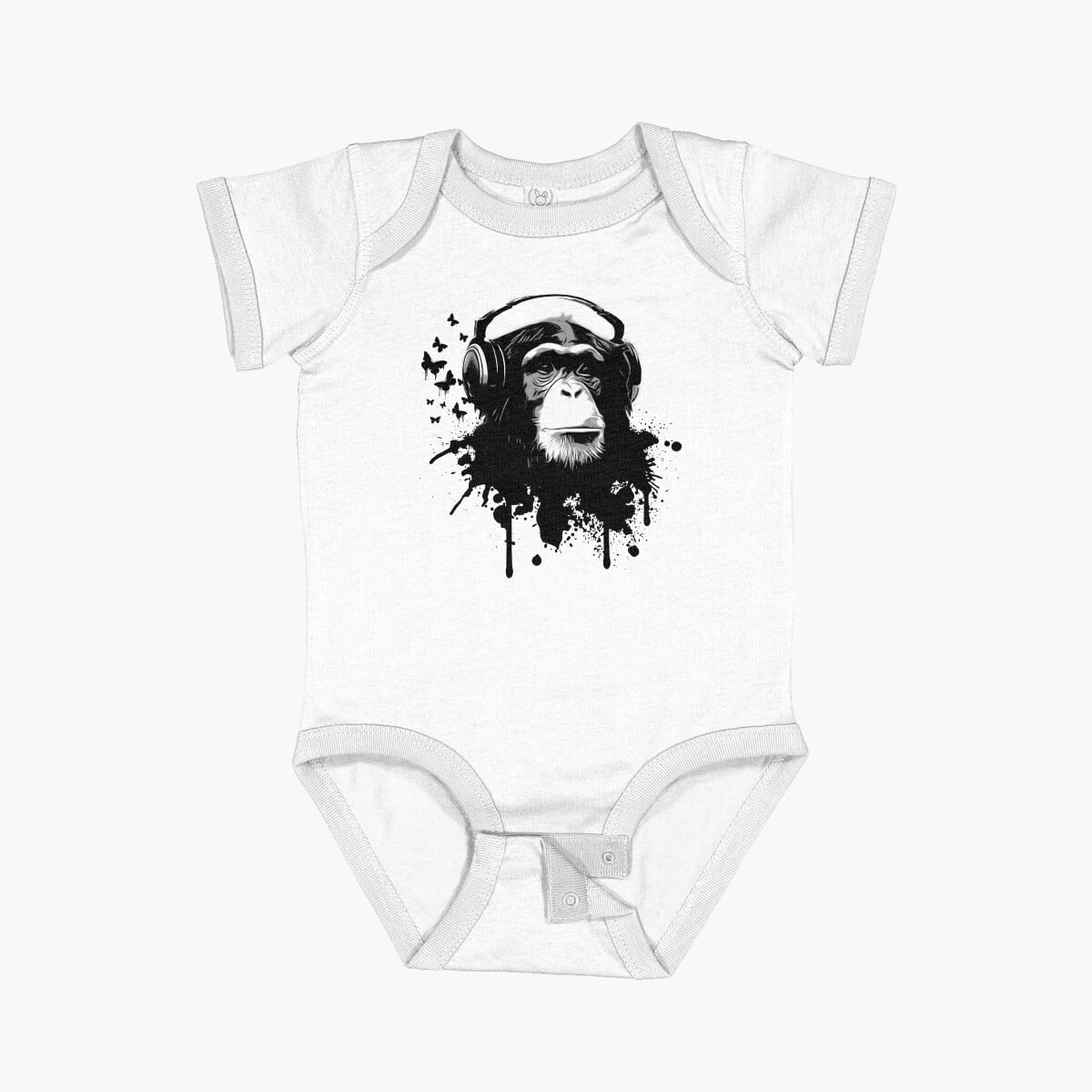 Bella Canvas Monkey Business Short Sleeve Baby One-Piece Newborn Gender ...