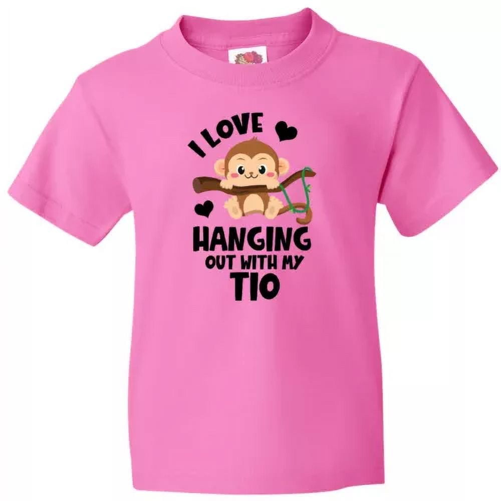 Bella Canvas Monkey I Love Hanging Out With My Tio Toddler T-Shirt Uncle Adorable Jmg - Walmart.com