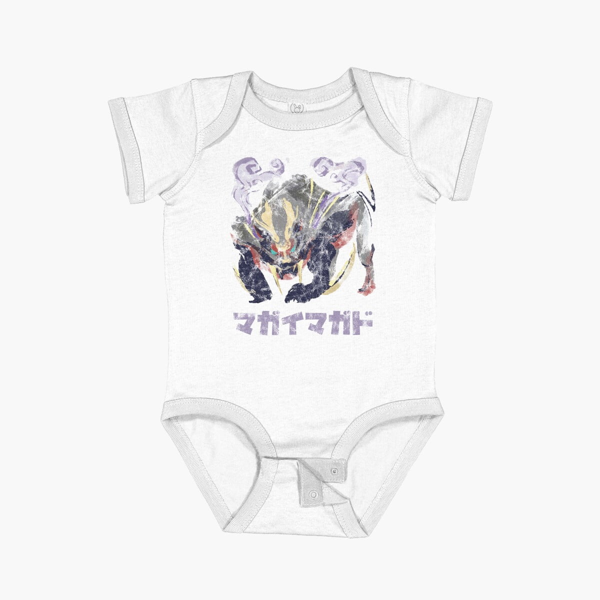 Bella Canvas Monster Hunter Rise Magnamalo Kanji Icon Short Sleeve Baby ...