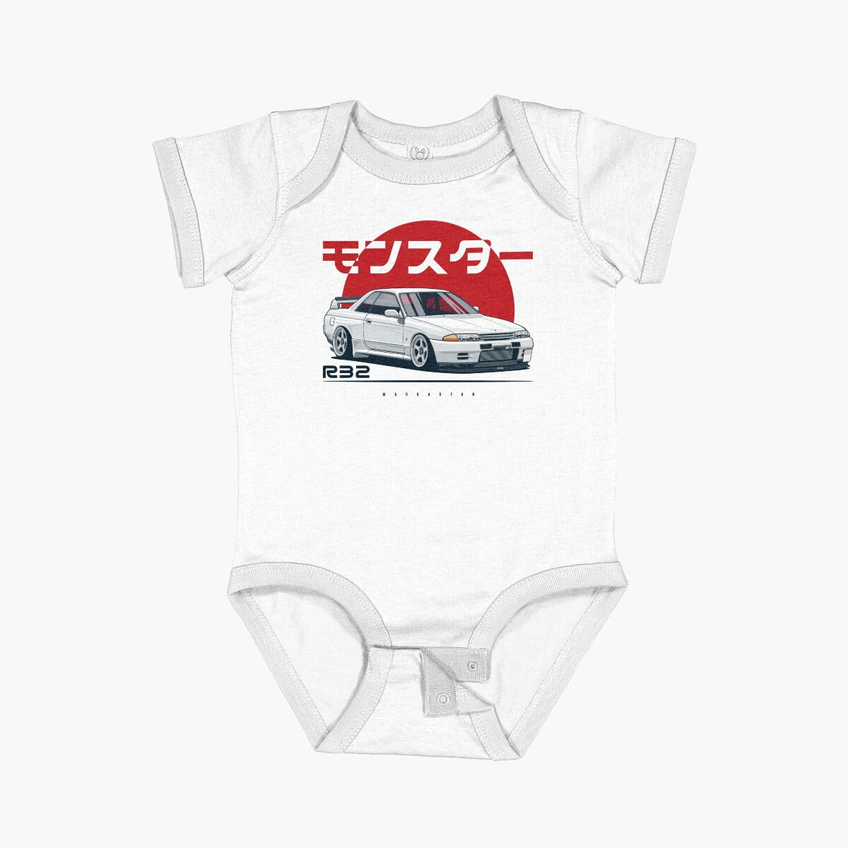 Bella Canvas Monster. Skyline R32 Gtr Short Sleeve Baby One-Piece ...
