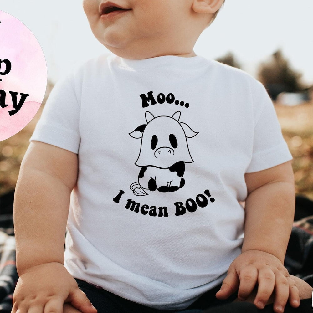 Bella Canvas Moo I Mean Boo Toddler Shirt, Toddler Shirt Baby Outfit ...