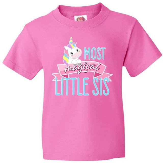 Bella Canvas Most Magical Little Sis- Cute Unicorn Children Unicorns Toddler Shirt - Walmart.com