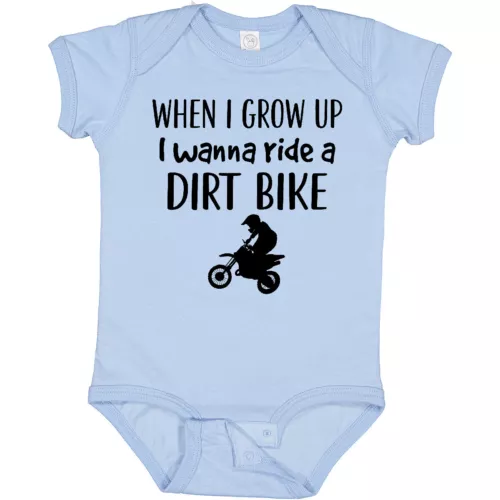 Bella Canvas Motocross Dirt Biking Future Dirt Biker Baby Bike Race ...