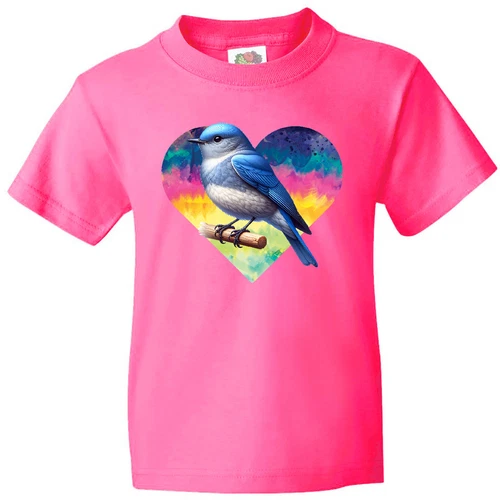 Bella Canvas Mountain Bluebird Bird Lover Heart Idaho Cute Nature ...