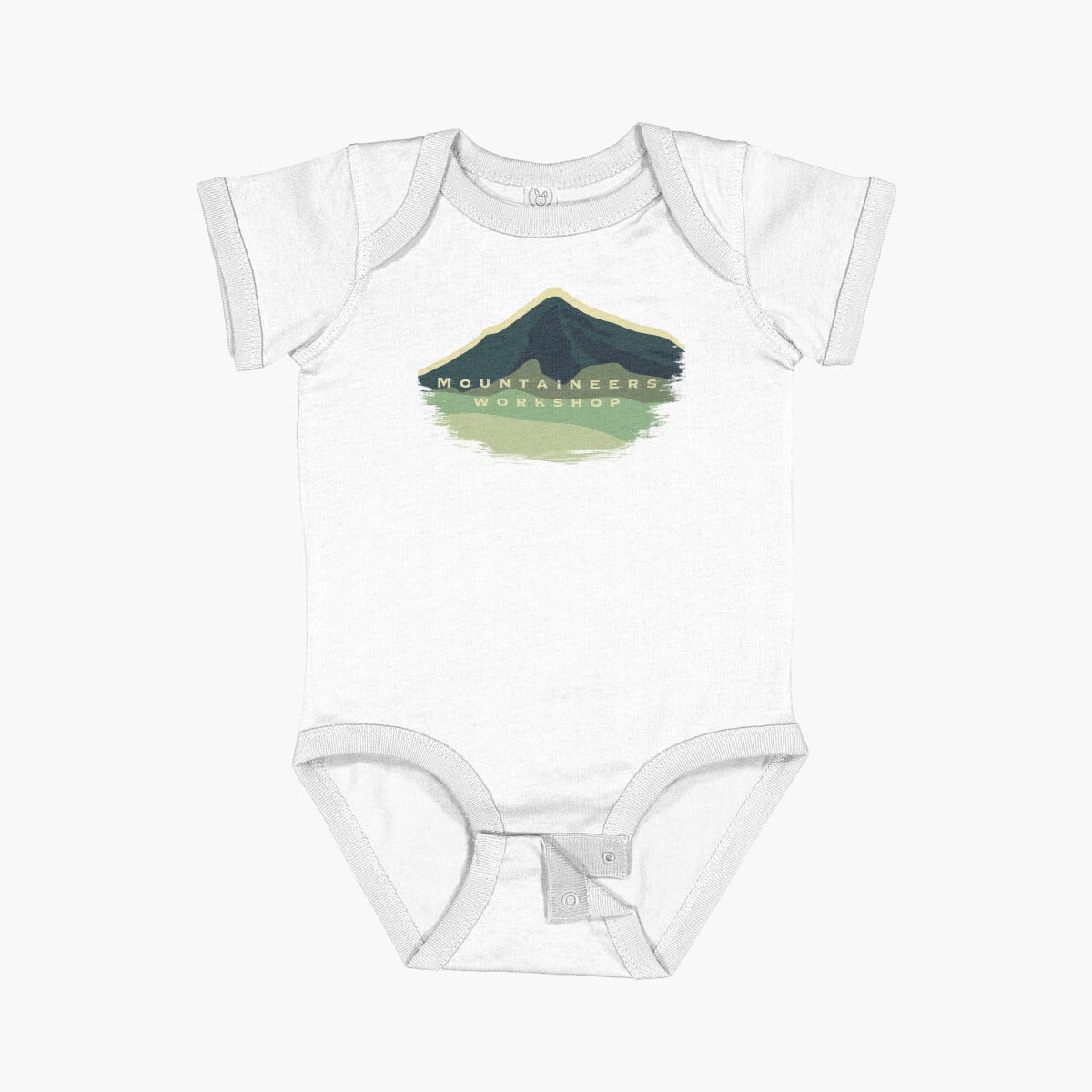 Bella Canvas Mountaineers Workshop Short Sleeve Baby One-Piece Newborn ...